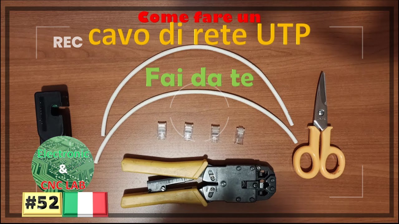 052_Come fare un cavo di rete UTP Fai-da-te - DIY - YouTube