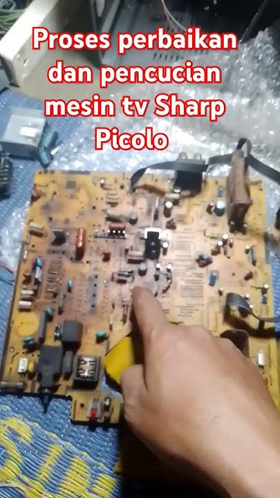 Proses perbaikan mesin tv Sharp Picolo 21 inch - YouTube
