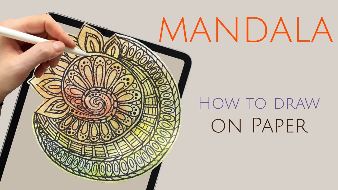 How to draw a colored mandala | Process Video | Art Therapy - YouTube