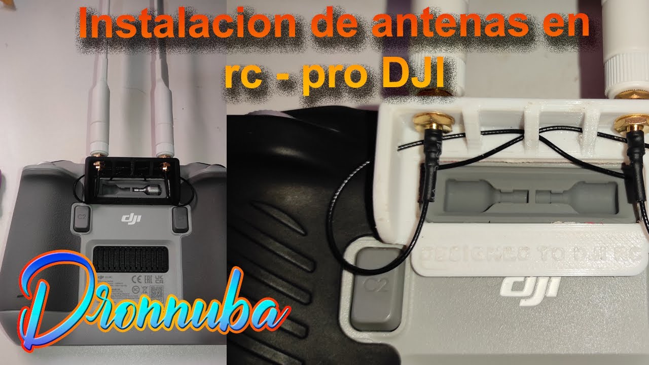 Mod, antenas en dji rc pro. - YouTube