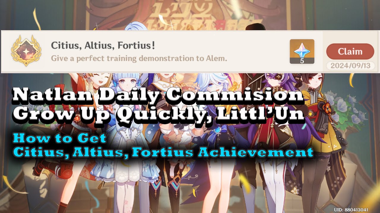 Natlan Daily Commission : Grow Up Quickly Littl'Un & Achievement - YouTube