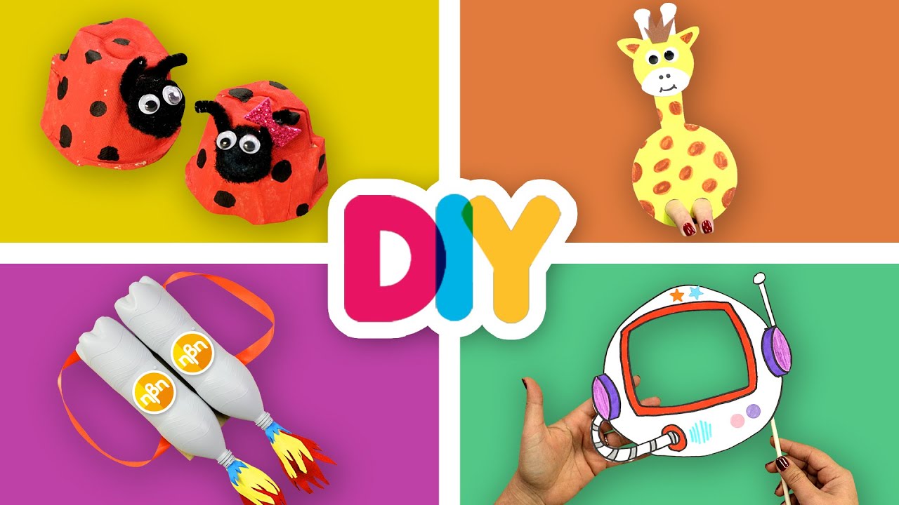 4 EXCITING Crafts to make at home | Fast-n-Easy | DIY Labs - YouTube