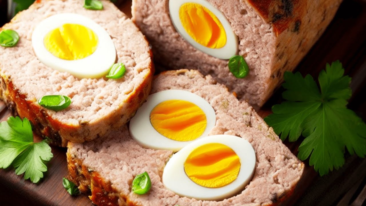 REȚETĂ de Drob de Porc (CUM se Face Ruladă din Carne Tocată de Porc cu ...