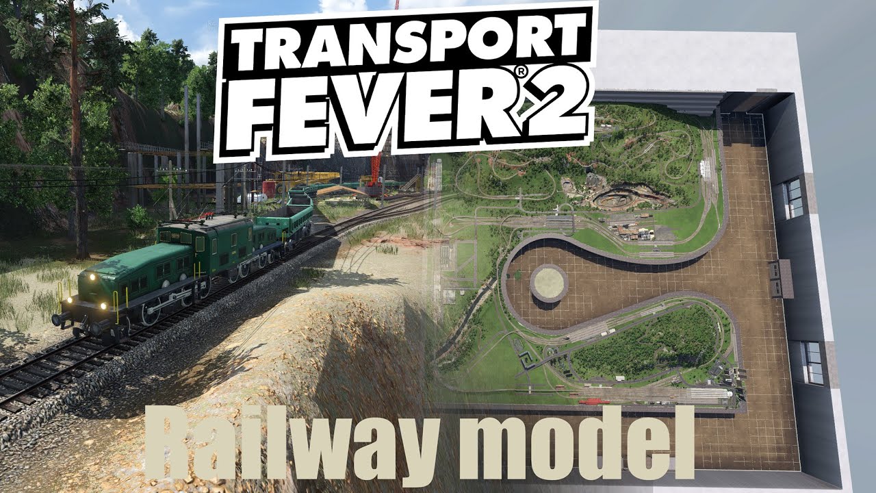 Transport Fever 2 - railway model строю макет железной дороги #7. 1440p ...