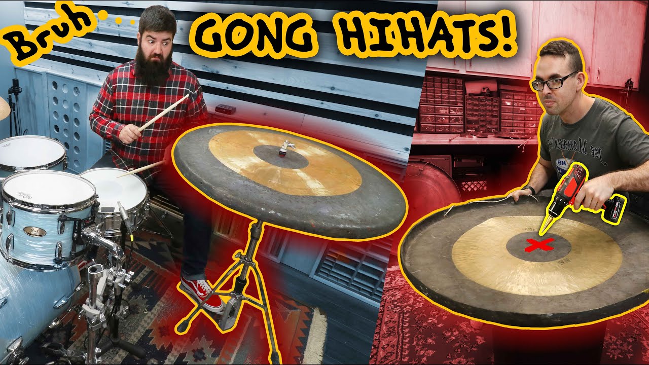 What does a Set of Gong HIHATS Sound Like?! ft. @EMCproductions - YouTube