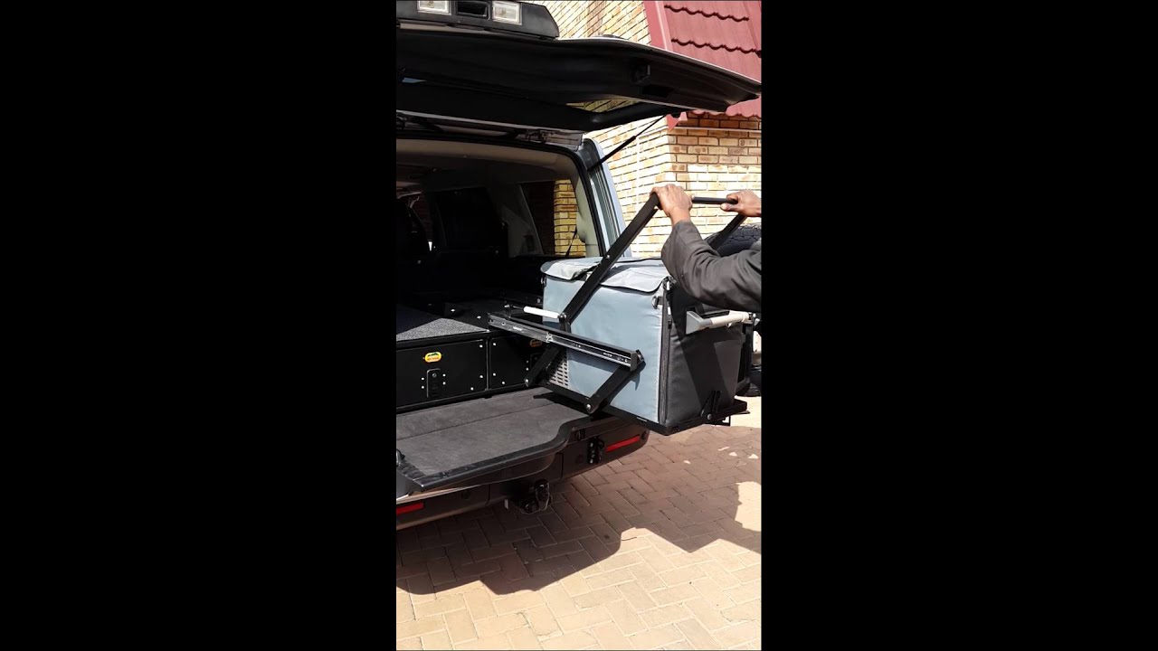 Land Rover Discovery 3 and 4 drawer system and NEW "drop down " Fridge ...