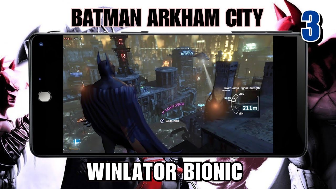 Batman Arkham City - Winlator Bionic Ludashi 2.6.1 Android Gameplay ...