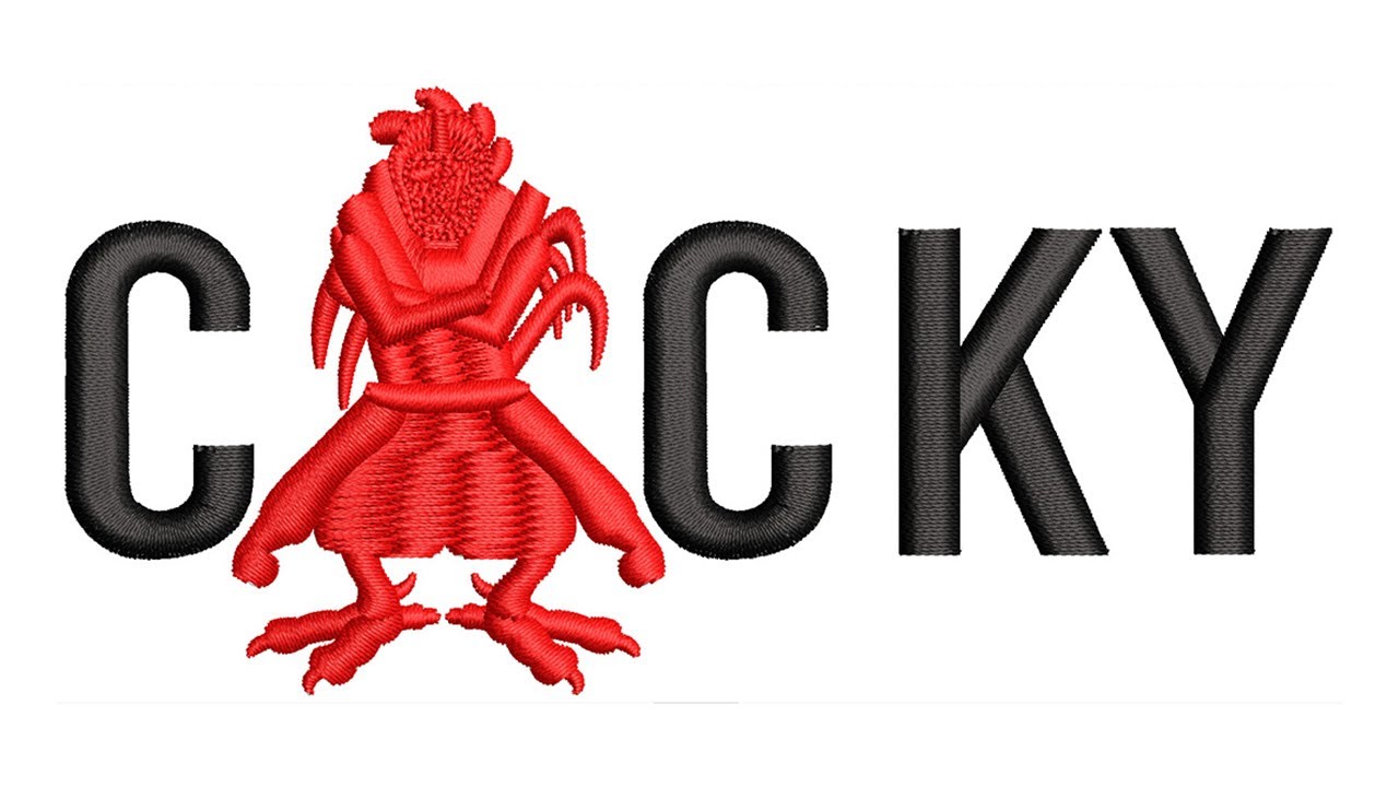 Best Cocky Embroidery logo. - YouTube