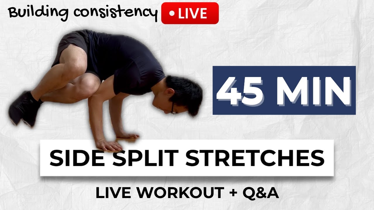 Lower Body and Side Splits Stretching Workout - Beginner Friendly and ...
