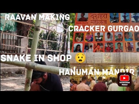 DUSSHERA TAIYAARI | SNAKE IN SHOP | HANUMAN MANDIR | CRICKET MATCH ...