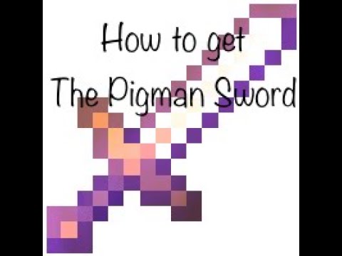 How to get a Pigman Sword (EASY) - YouTube
