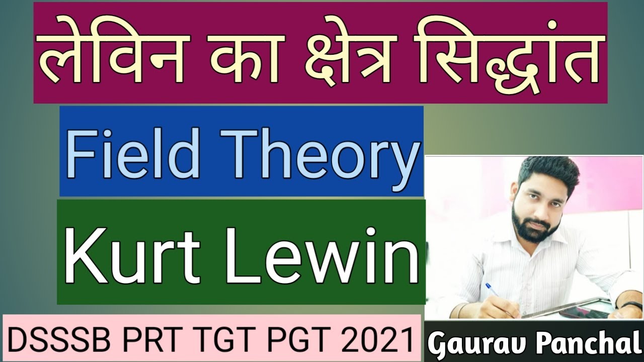 FIELD THEORY OF LEARNING BY KURT LEWIN | LIFE SPACE | DSSSB PRT TGT PGT ...