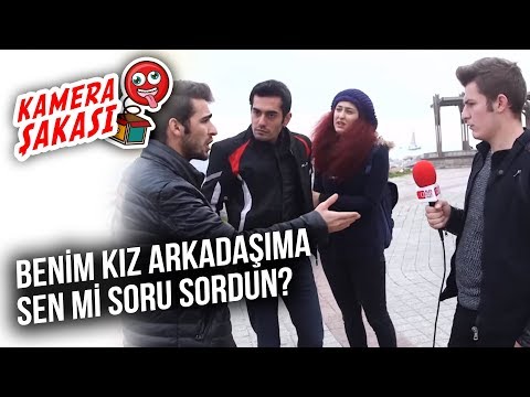Benim Kız Arkadaşıma Sen mi Soru Sordun?  #KameraŞakasıGizliÇekim