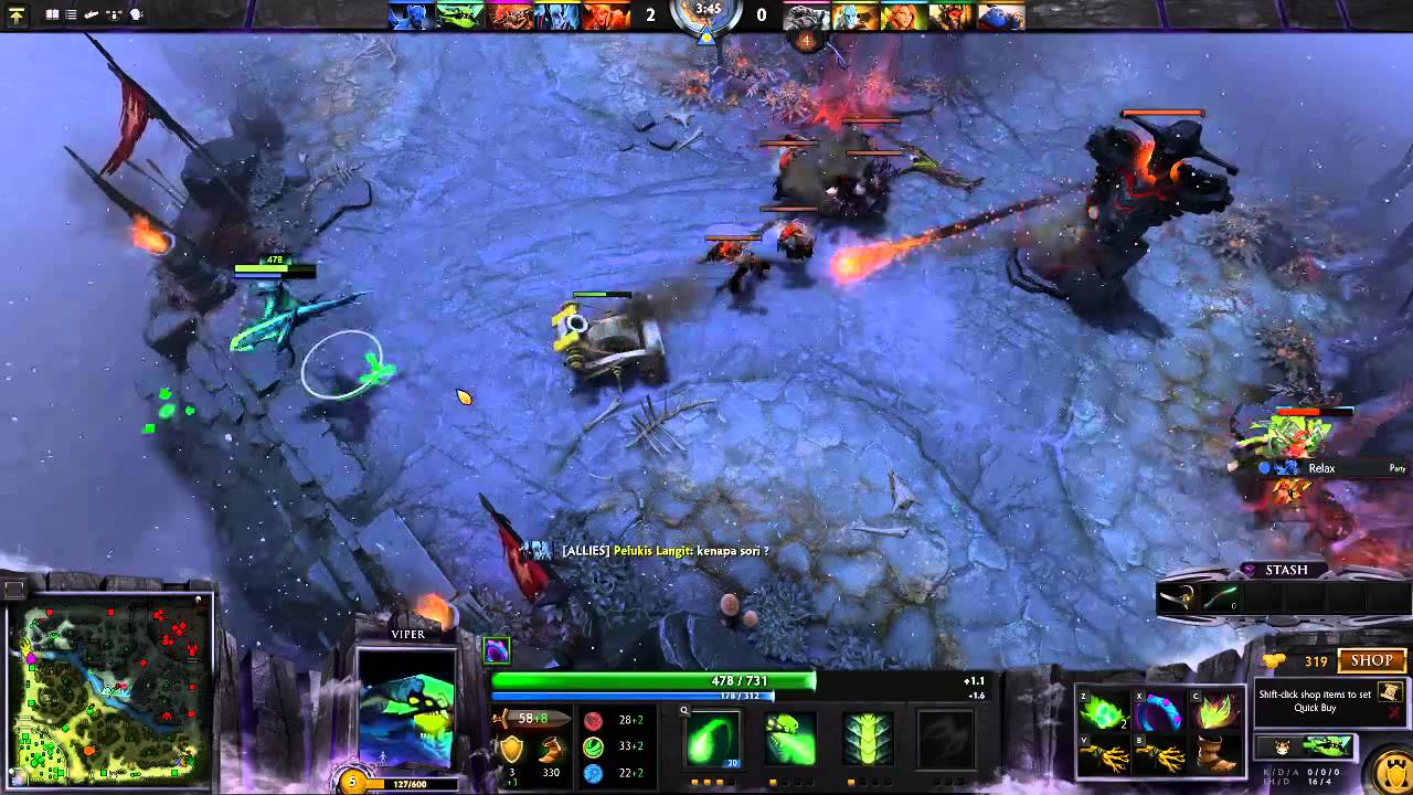 Playing Dota noobs - YouTube