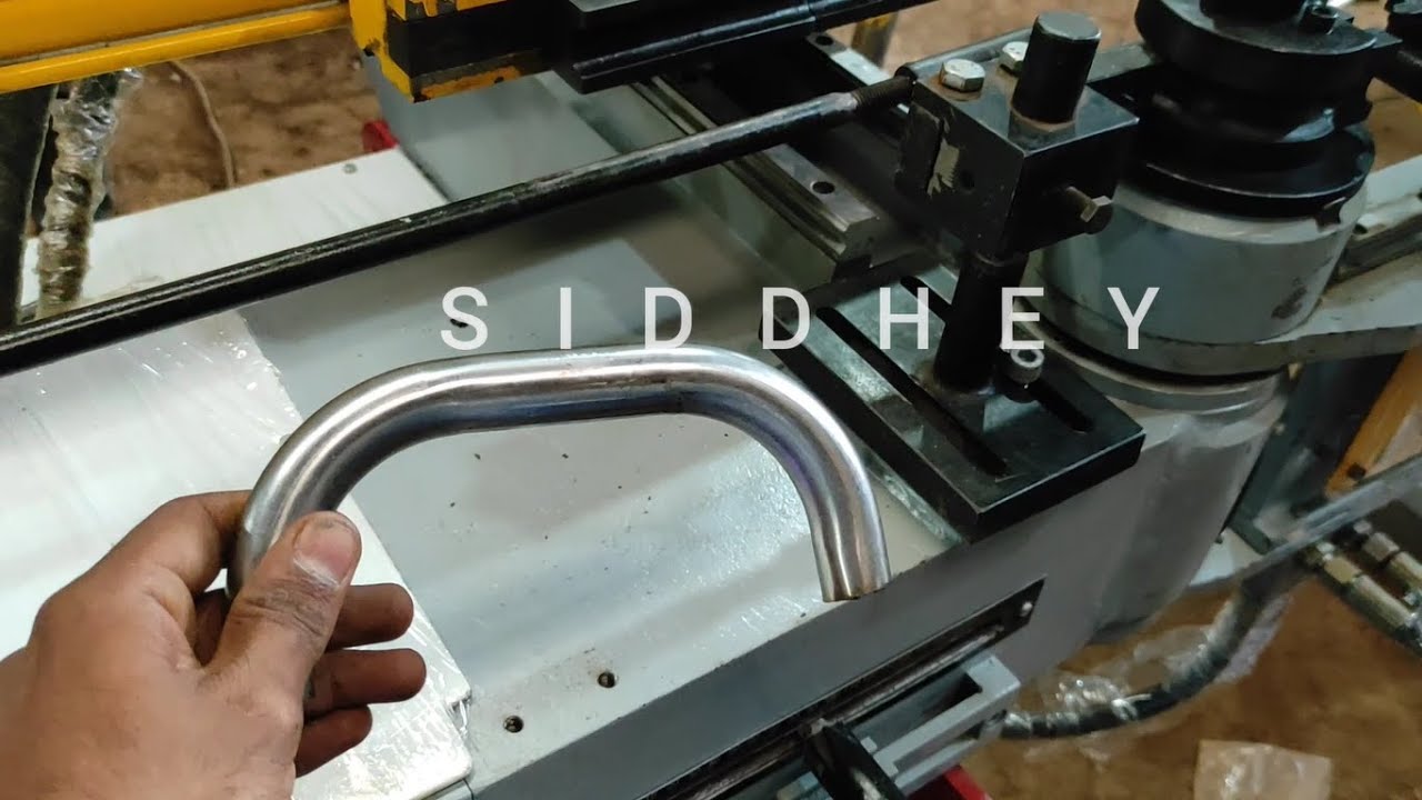 GLASS DOOR HANDLE PIPE BENDING MACHINE SECNC25 ( SS door handle pipe ...