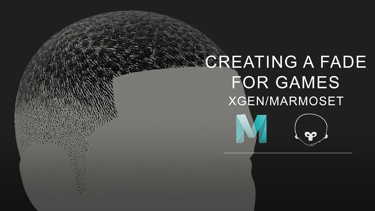 How To Create A Fade Hairstyle - Game Art - YouTube