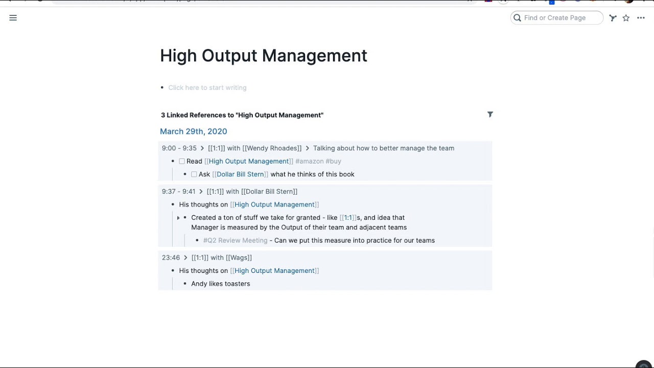 Roam for Executives - taking notes on 1:1s - YouTube