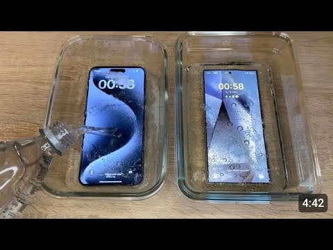 iPhone 15 Pro Max vs Samsung GalaxyS24 Ultra Sparkling Water FREEZE Test!