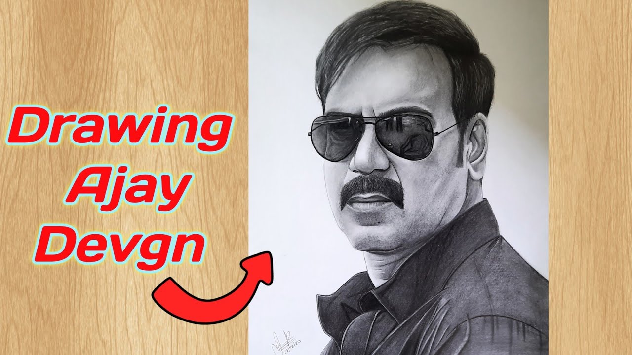 Drawing Ajay Devgn/How to draw singham/How to draw Ajay Devgn/Ajay ...