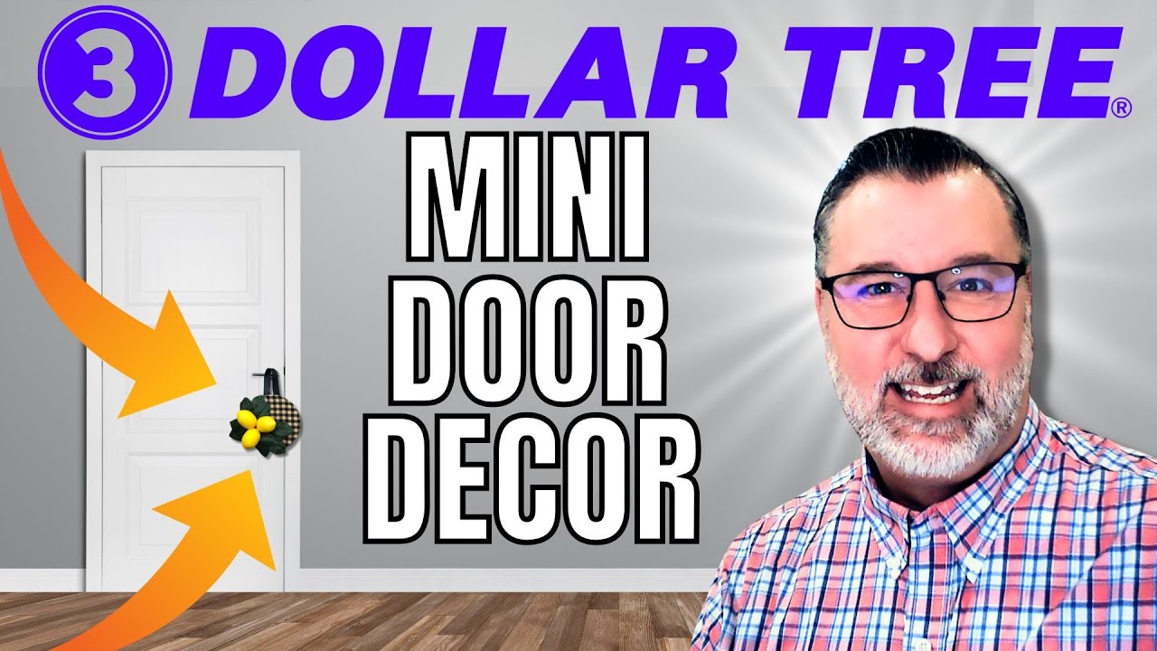 Dollar Tree Mini Wreaths - Easy DIY - Easy Door Decor - #wreath - YouTube