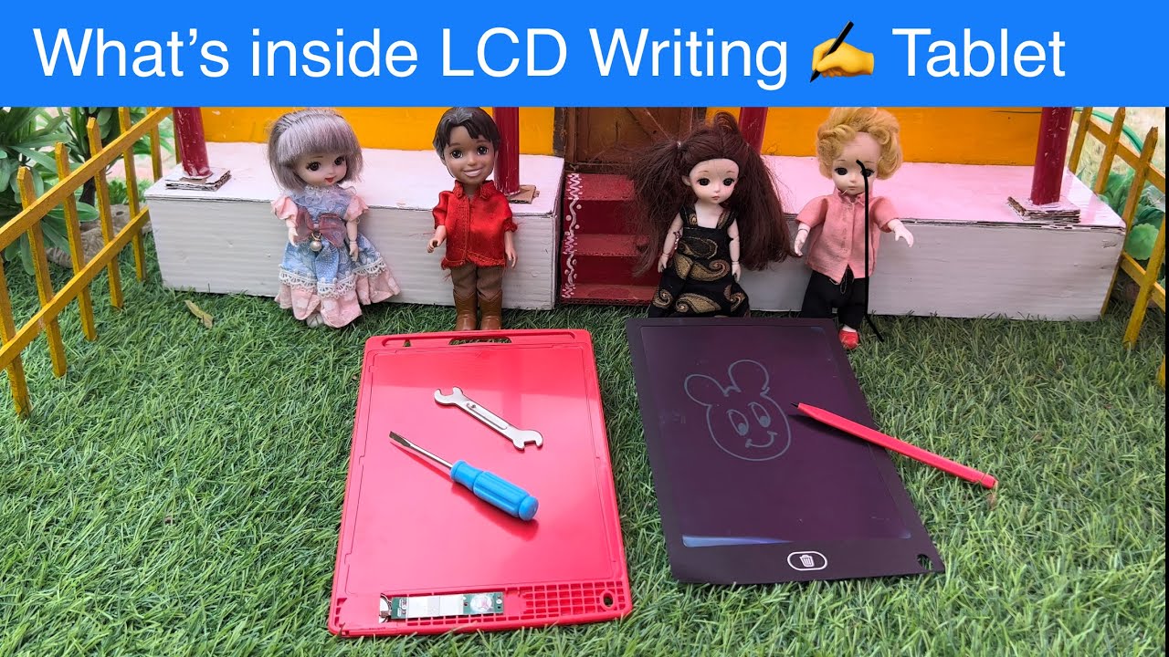 What’s inside the Lcd writing Tablet?#classicminifood #chittibomma # ...