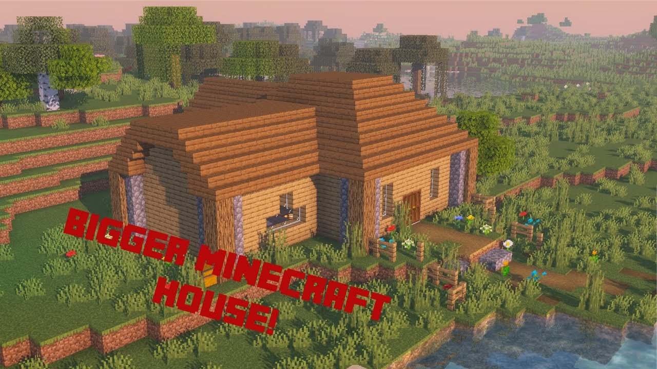 Bigger Basic House - Minecraft Tutorial (2) - YouTube