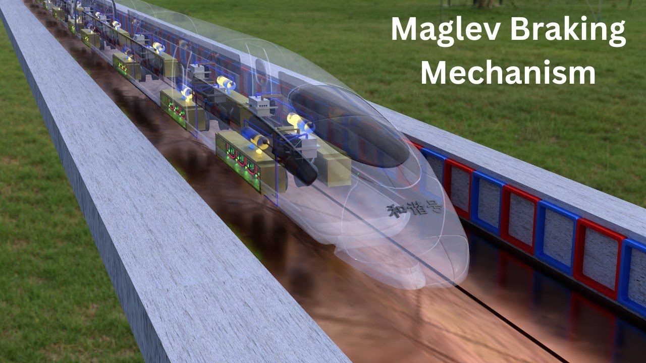 How Maglev Stop Without Surface Contact - 3D Animation - YouTube