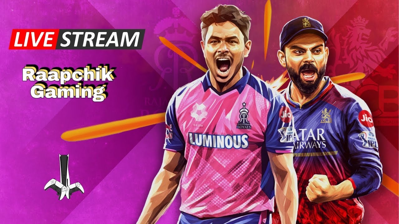 RCB vs RR IPL 2025 Epic Clash! | Cricket 24 Live with Raapchik Gaming 🏏 ...