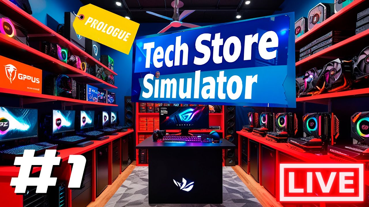 TECH STORE SIMULATOR: PROLOGUE - jogo similar ao do mercadinho - Live #1 - YouTube