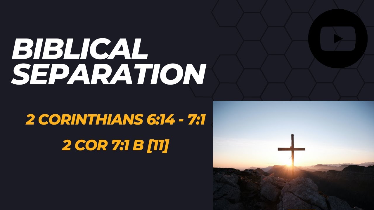 [11] Moral Purity and our need to Perfect Holiness [ 2 Cor 7:1 b ...