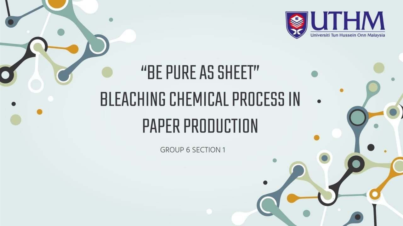 Be Pure As Sheet : Bleaching Chemical Process In Paper Production - YouTube
