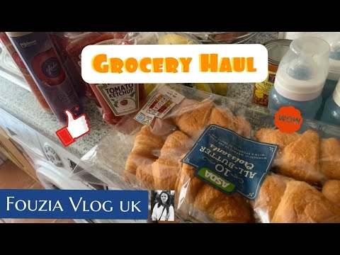 Onlin Grocery Haul  from Asda /fouziavloguk