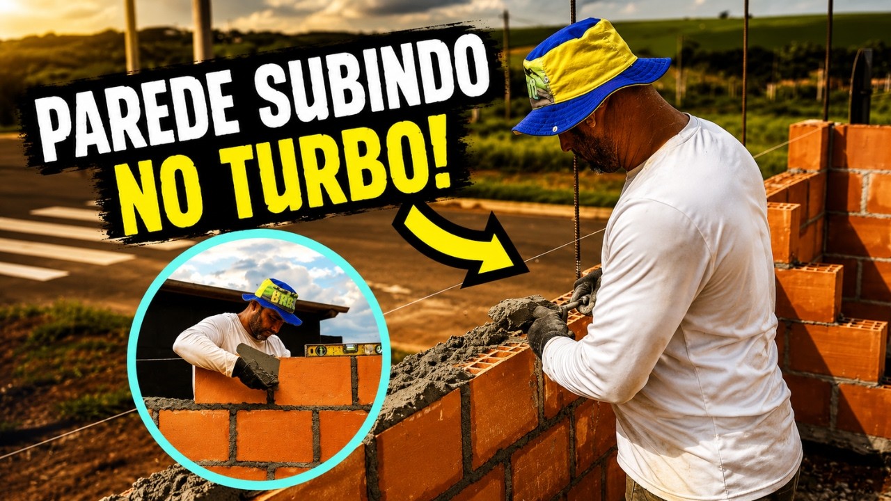 APRENDA A SUBIR PAREDES RÁPIDO COM TIJOLO ESTRUTURAL! EP. 12 - YouTube