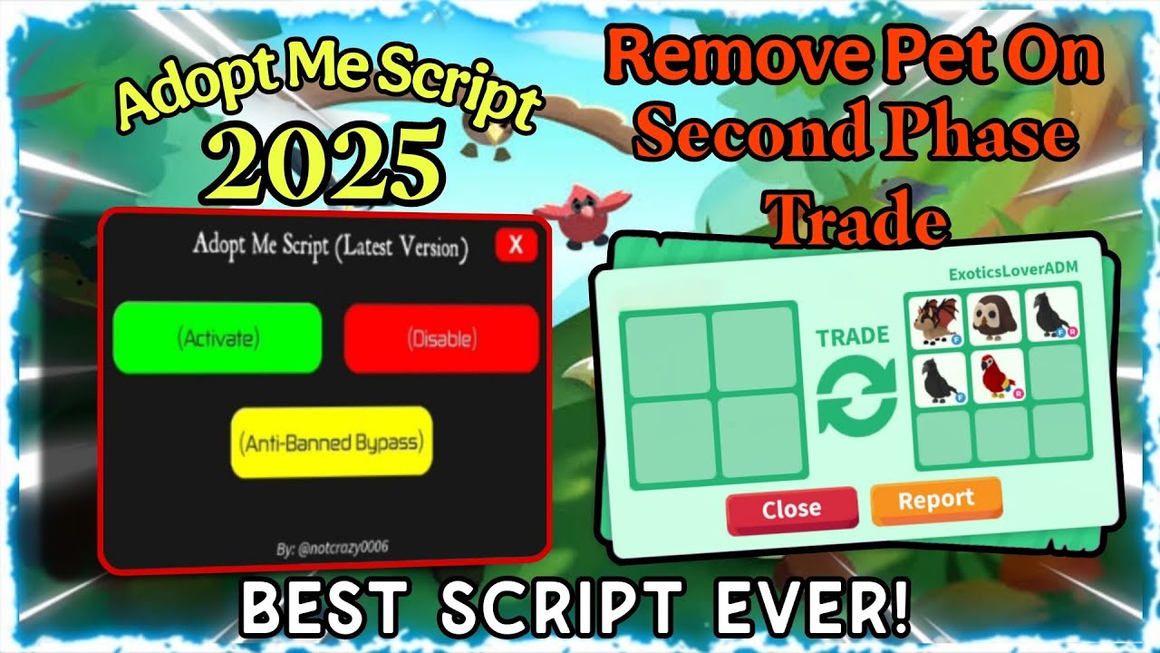 [NEW] Adopt Me Trade Scam Script | Freeze Trade, Remove Pet On Second ...