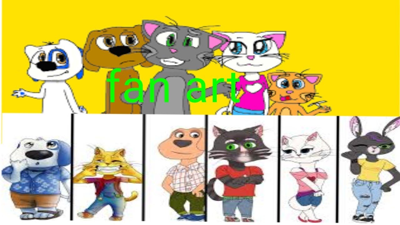 talking Tom fan art - YouTube