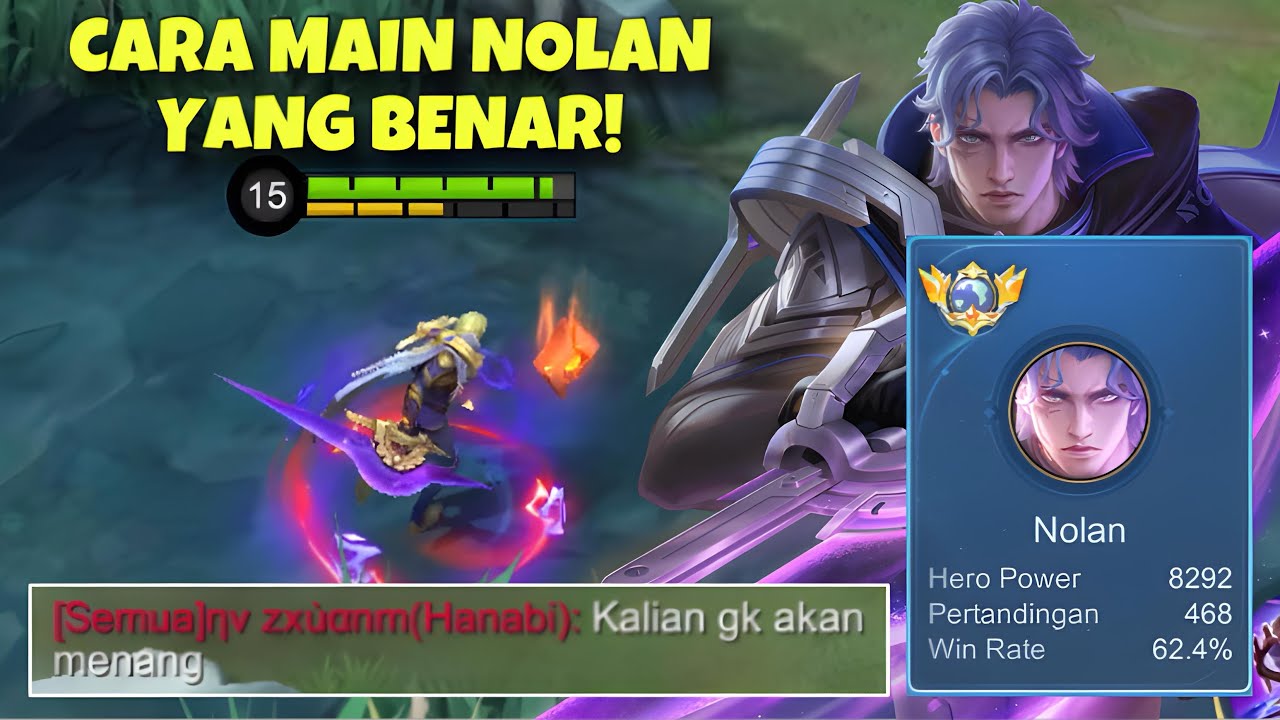 Nolan MLBB - Combo Skill Nolan Yang Benar Tuh Gini ! Nolan Gameplay ...