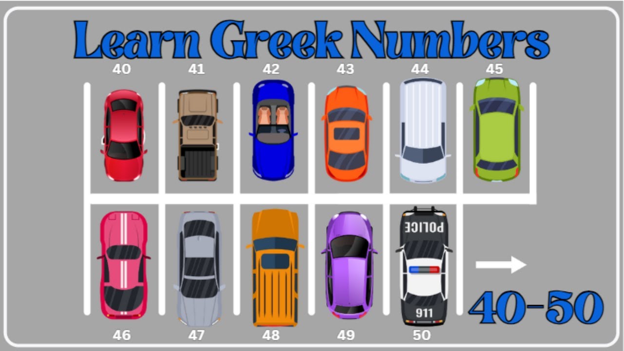 Learn Greek Numbers 40-50: Fun Educational Video for Kids! - YouTube