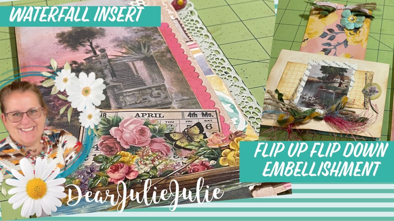 Let’s make a beautiful waterfall page insert & a new flip up flip down ...