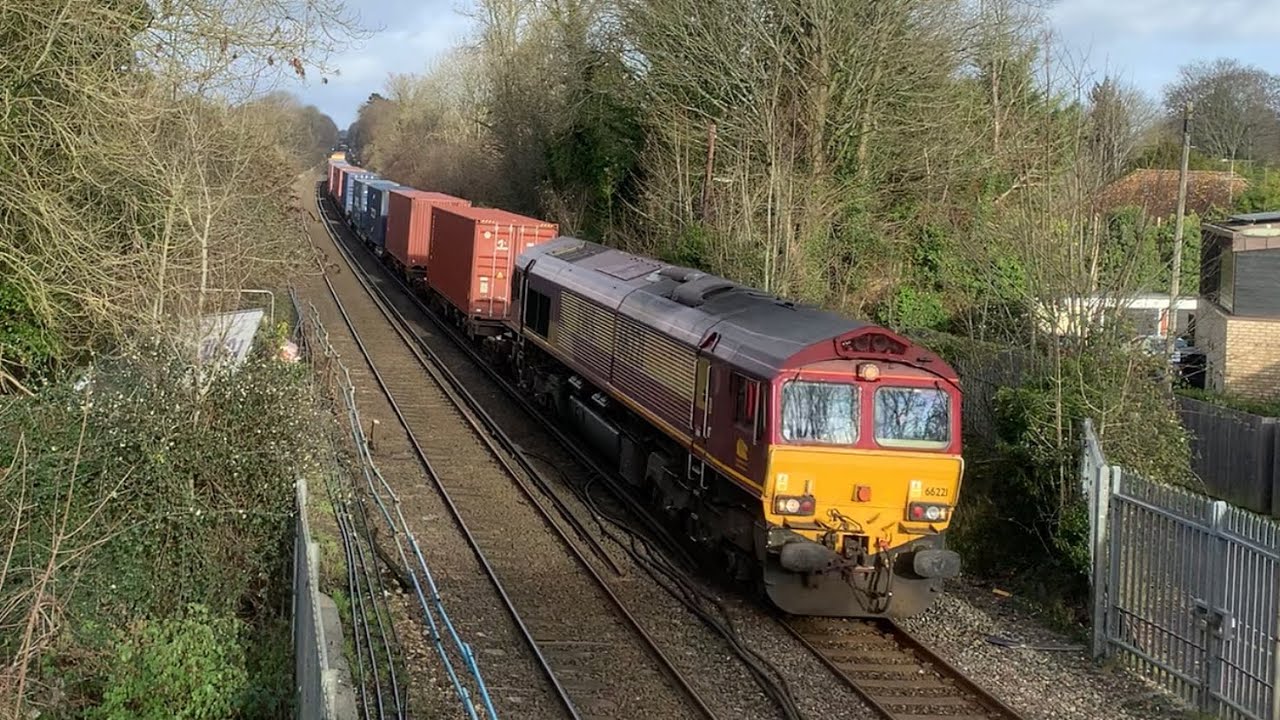 Class 66 | 66221 | DB Cargo UK | EWS Livery | Two Tone - YouTube