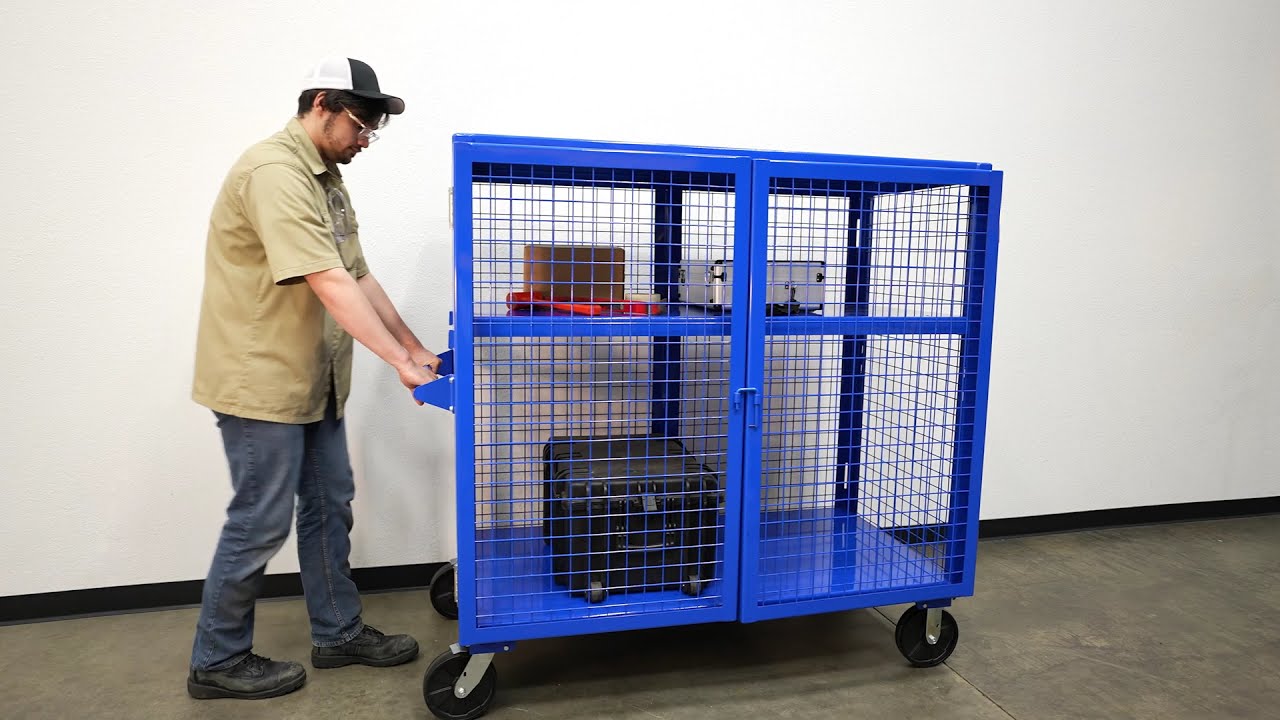 SCW Welded Security Cart - YouTube