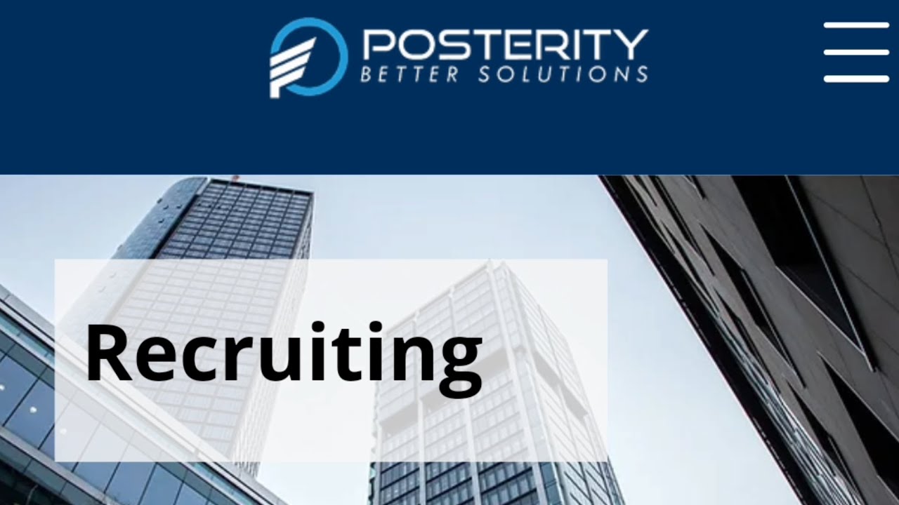 posterity consultanting company reality //posterity better solution is ...