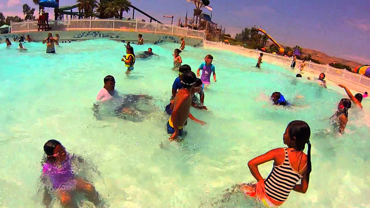 OLR kids at Raging Waters Wave Pool - YouTube