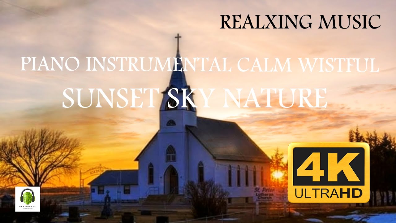 Piano instrumental calm wistful | Meditation soothing Relaxation nature ...