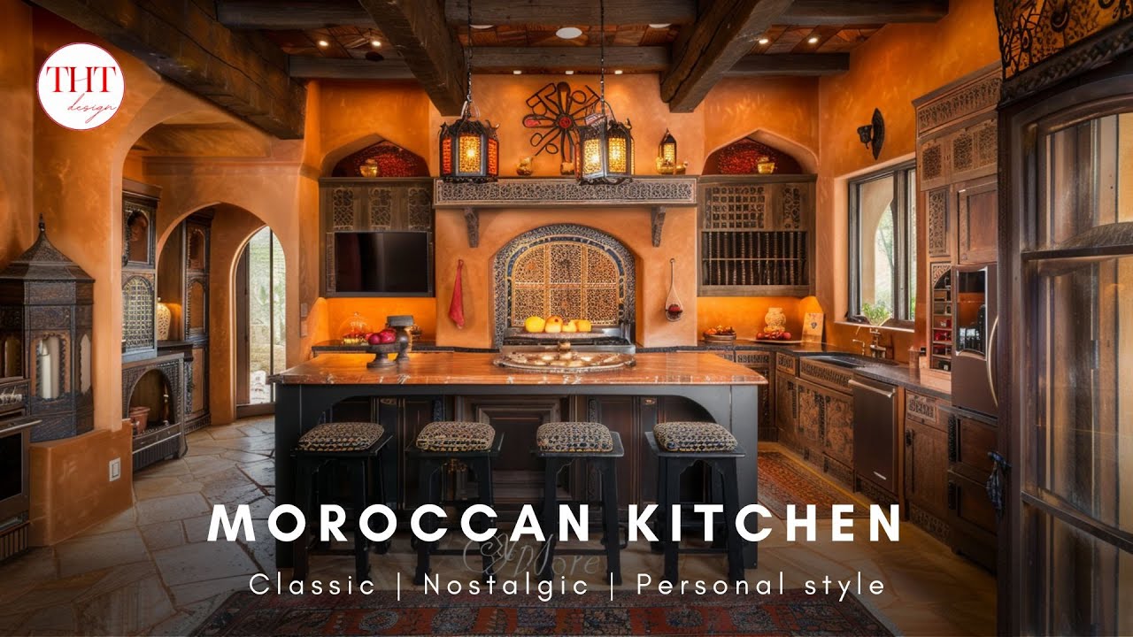 Kitchen Magic: Unleash the Vibrancy of Orange Moroccan Design - YouTube