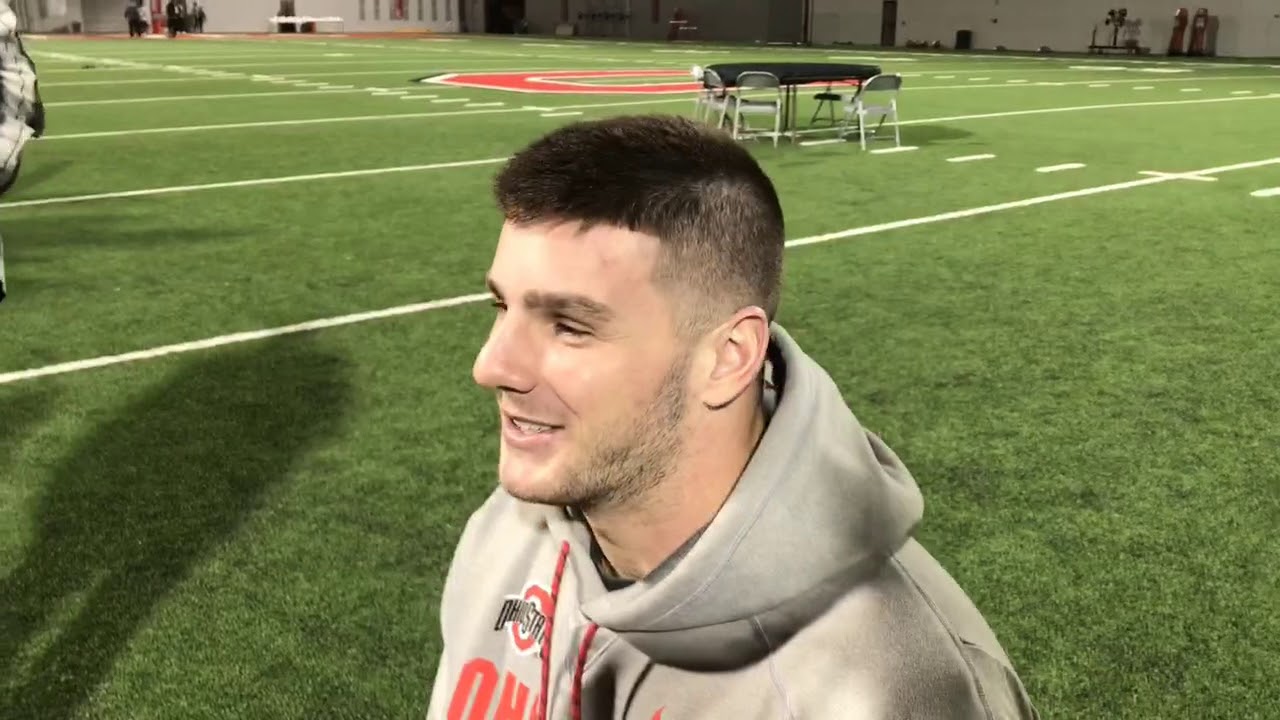 Ohio State tight end Luke Farrell - YouTube