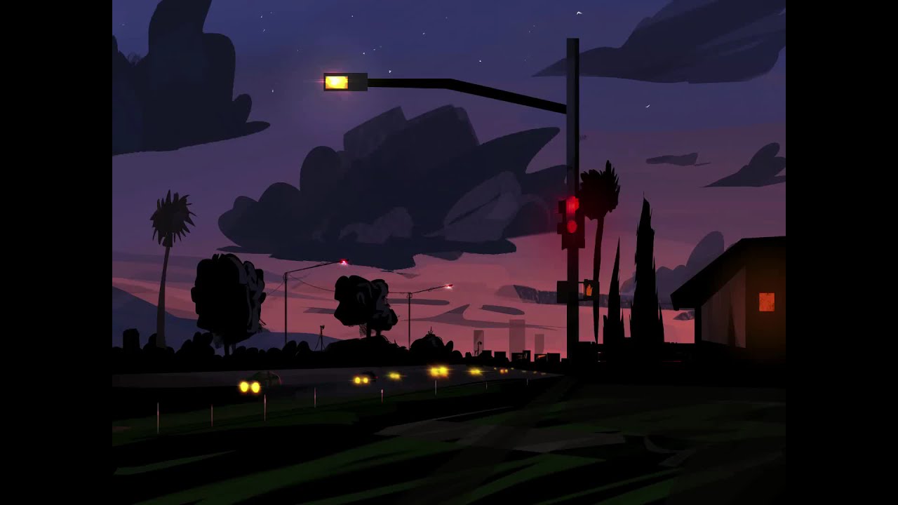 Dusky Streets, Digital Painting Environment - Procreate Timelapse - YouTube