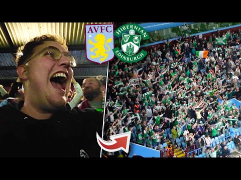 INCREDIBLE HIBERNIAN fans as VILLA RETURN to EUROPE! 🏆