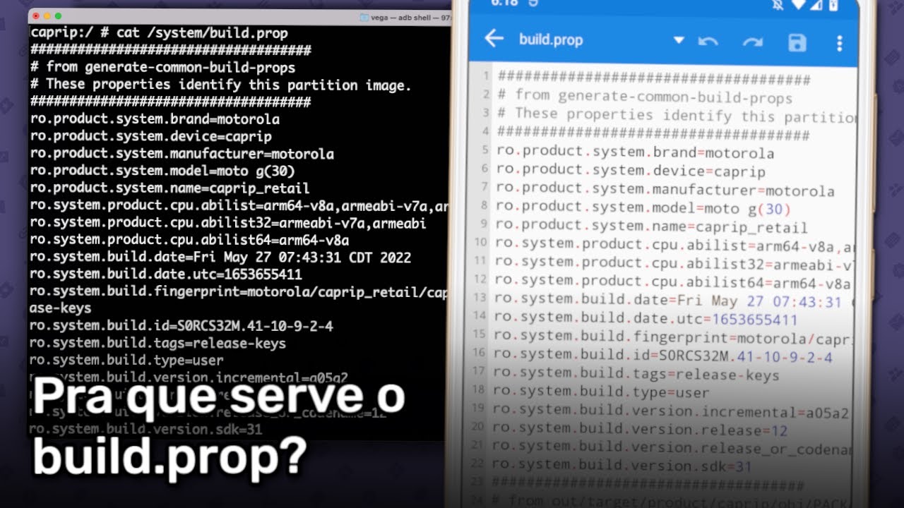 Pra que serve o build.prop? (Android) - YouTube