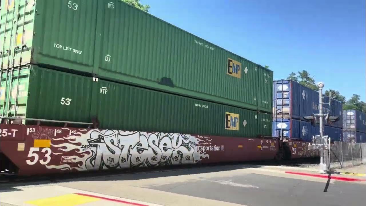 Up 5307 IOANP going through Pleasanton - YouTube