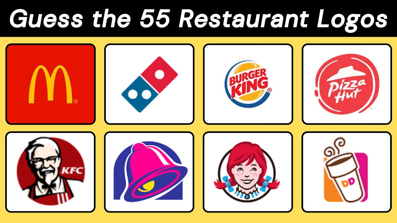 Can You Guess the 55 Famous Restaurant Logos? | Fun Logo Quiz Challenge ...